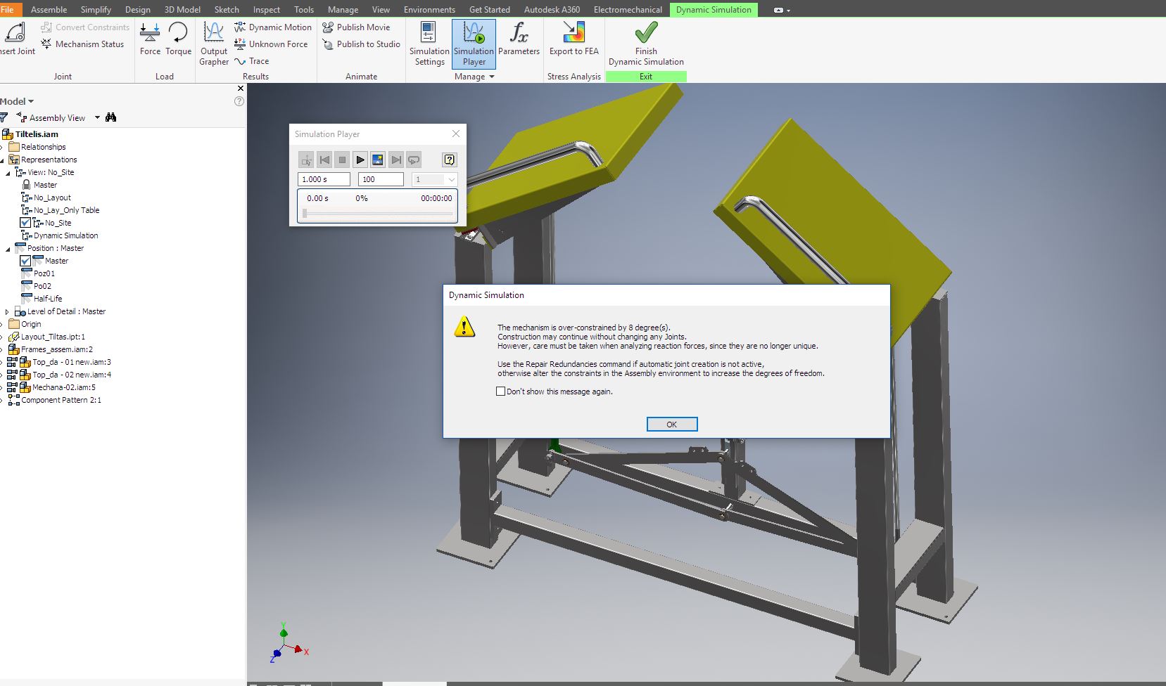 Solved: Dynamic Simulation Overconstrain - Autodesk Community