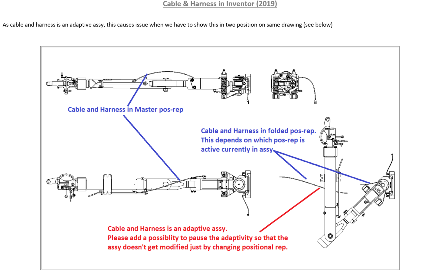Cable&Harness: Suppress Adaptivity of harness. - Autodesk Community