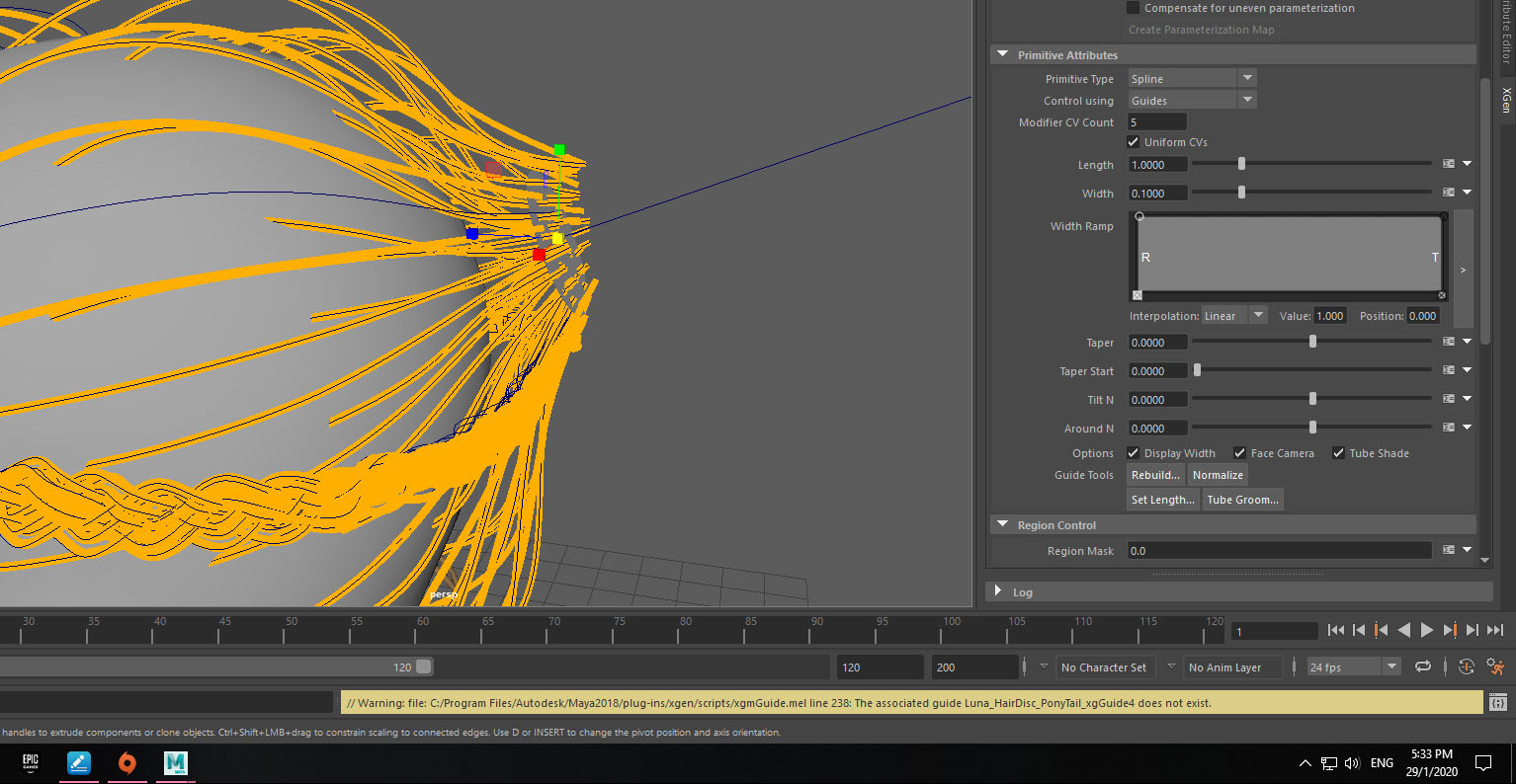 Solved: XGen Guide Turn into curves after rebuild. - Autodesk Community