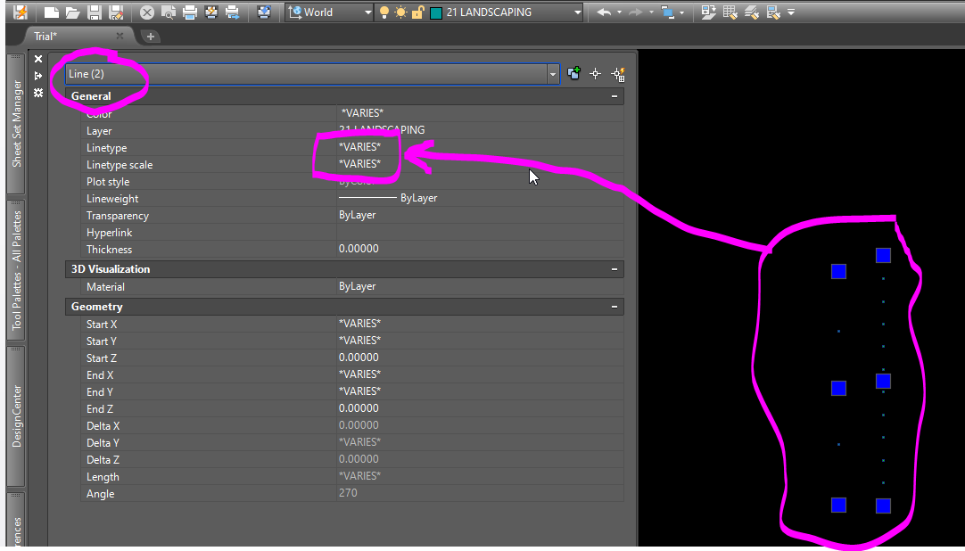 Linetype displaying not correctly when copy from one drawing to another ...