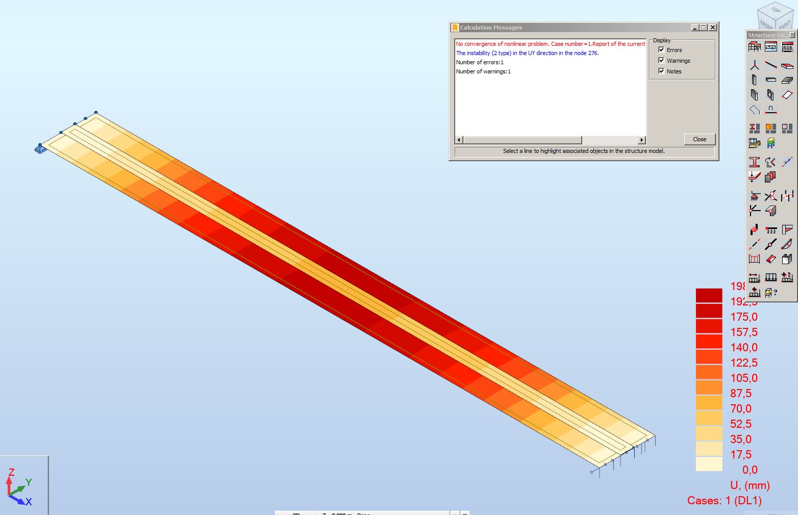 Solved: No convergence of nonlinear problem. (panels, 2D shell design model) - Autodesk Community