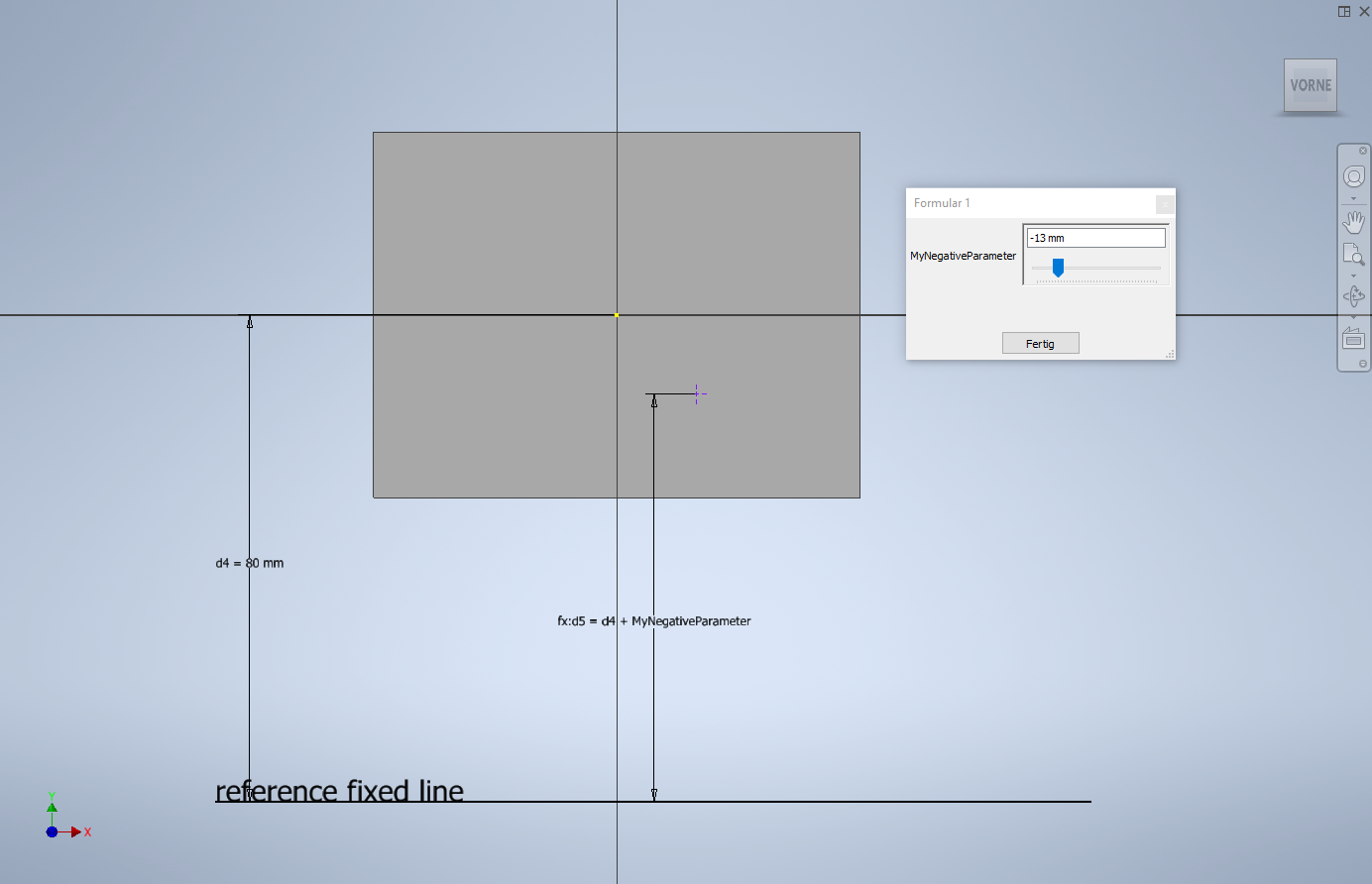 Solved: Negative sketch dimensions needed - Autodesk Community