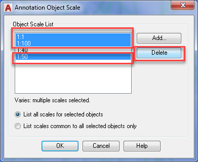 Solved: annotative scale delete - Autodesk Community