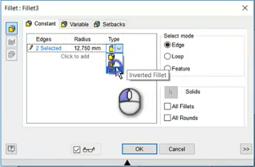 Solved: Inverted / Concave Fillet - Autodesk Community