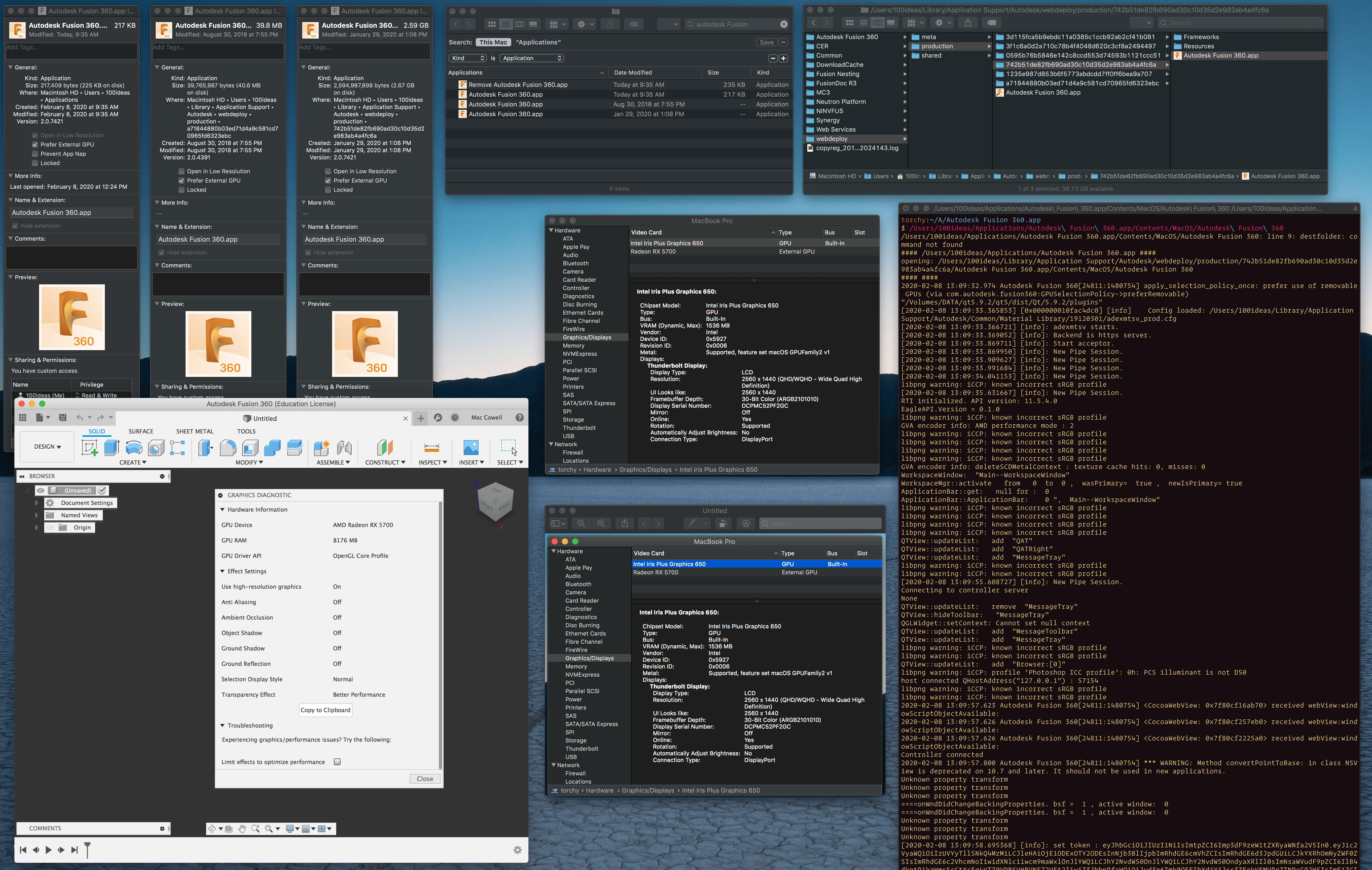 Solved: Mac eGPU support broken - Autodesk Community