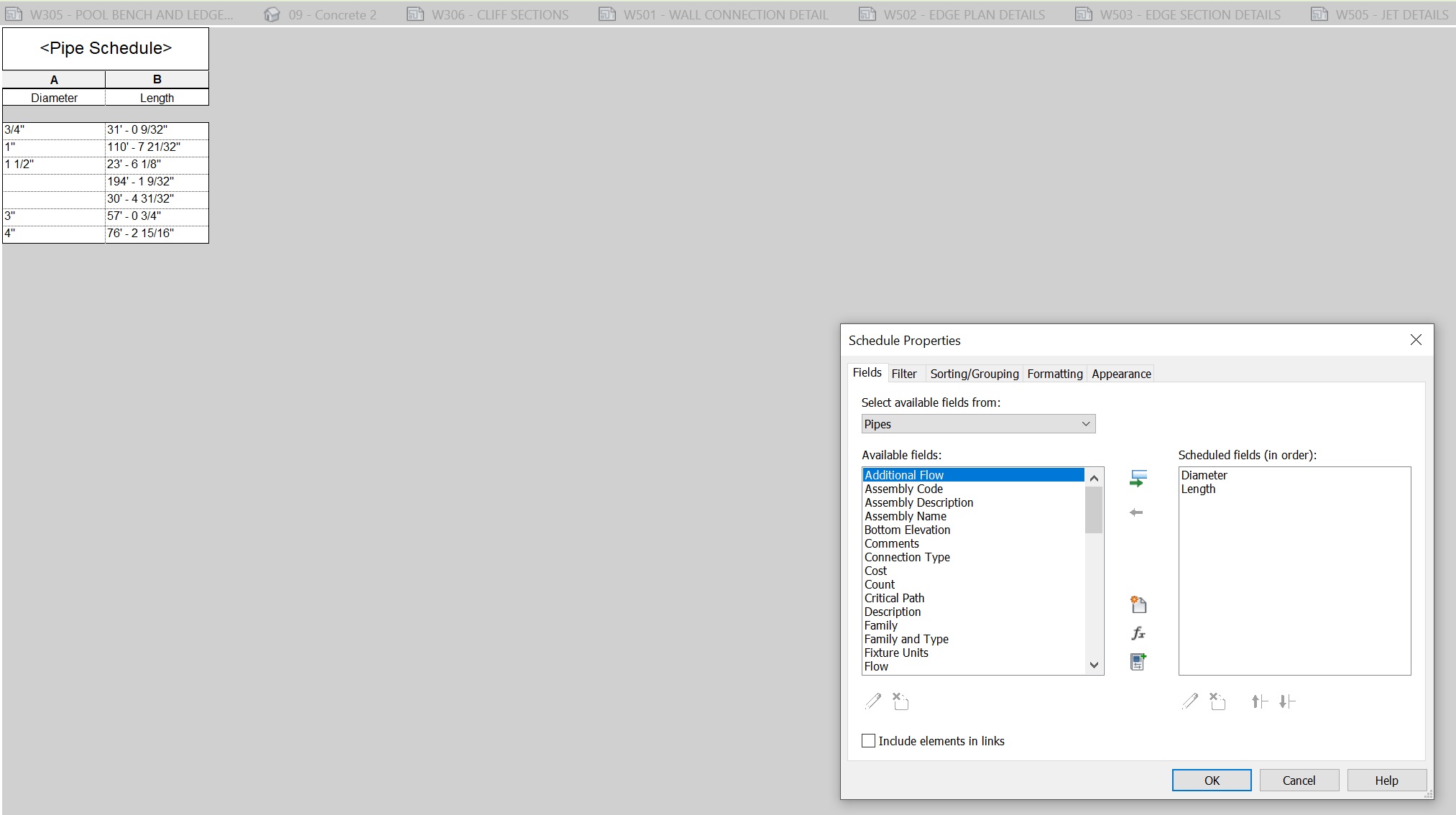 Pipe Schedule not showing pipe sizes - Autodesk Community