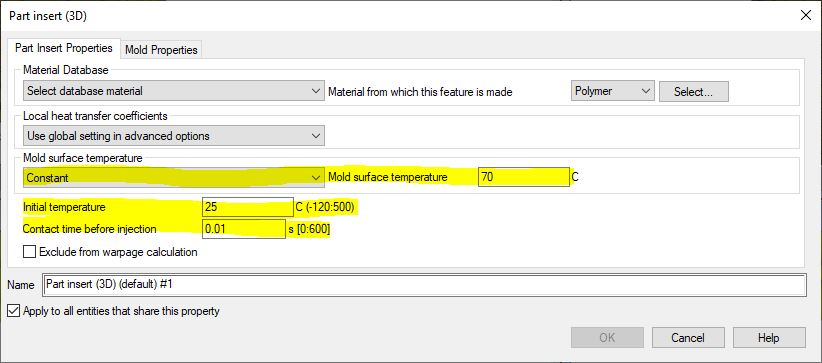 Solved: Temperature at part and part insert interface - Autodesk Community