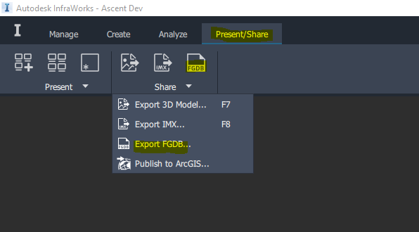 Where is Export to FGDB in the new interface? - Autodesk Community