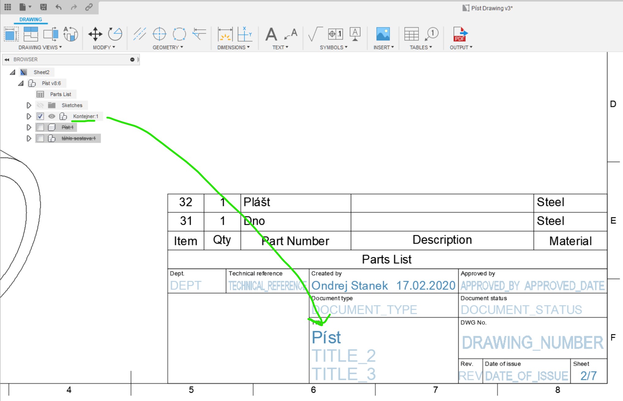 Drawings & reference to parameter - Autodesk Community