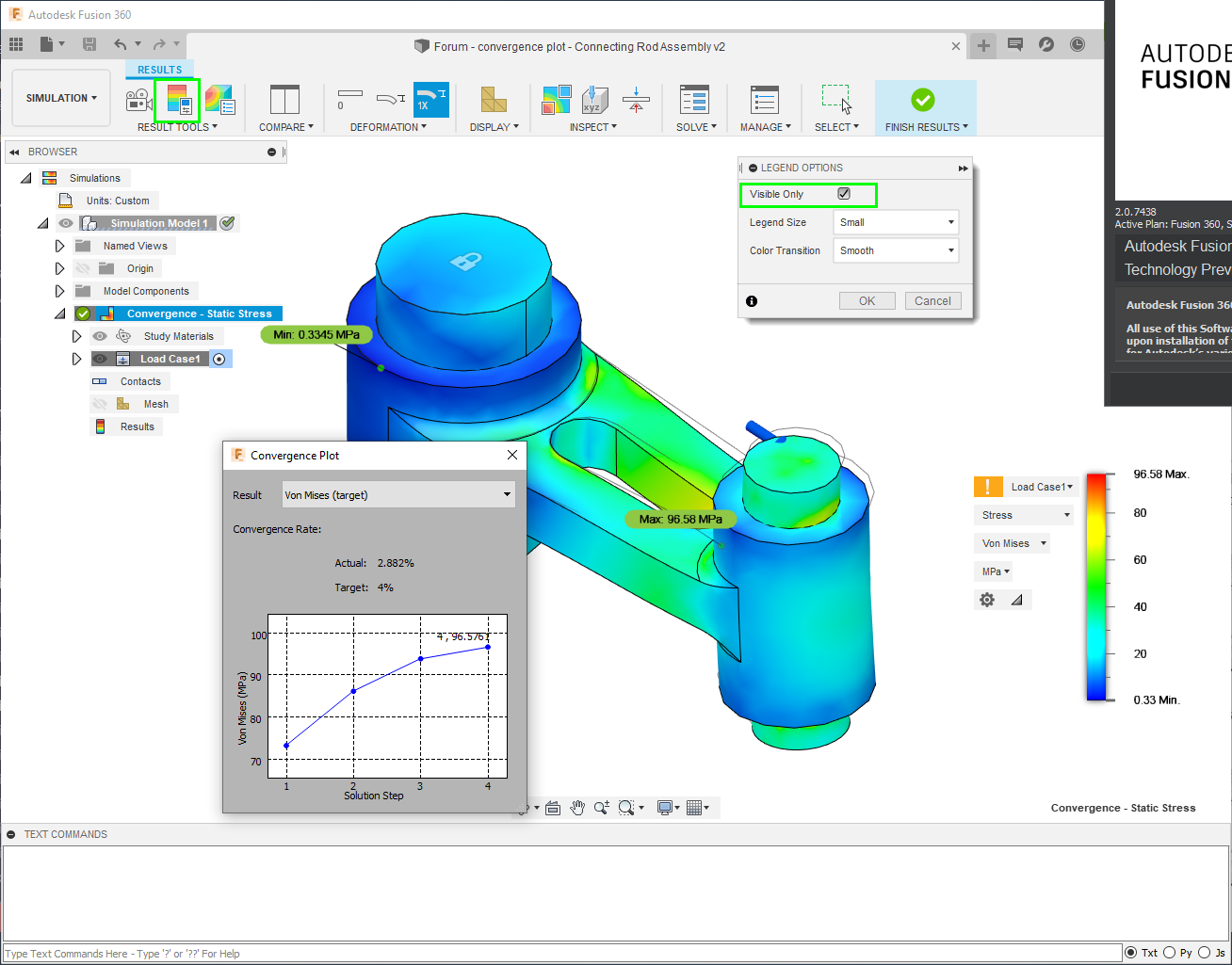 Solved: Simulation (Convergence plot vs Max Von Mises Stress) - Autodesk Community
