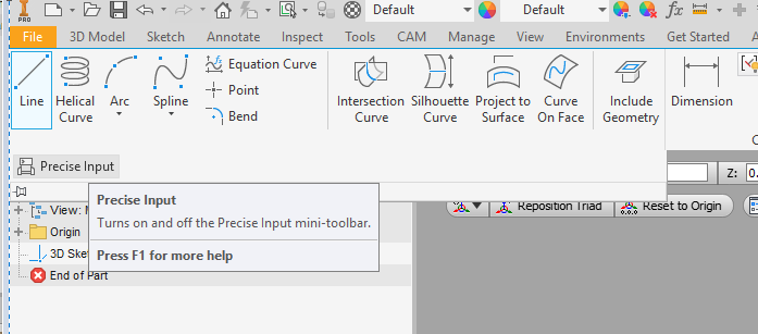 Solved: 2019 - sketching 3D - where is the input box? - Autodesk Community
