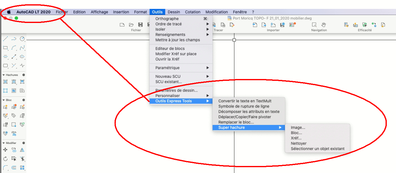 le menu EXPRESS TOOLS avec AutoCAD LT MAC !!! - Autodesk Community