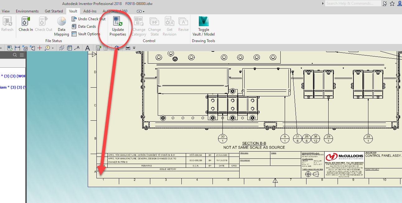 REV BLOCK MOVES WHEN VAULT/UPDATE PROPERTIES EXECUTED - Autodesk Community