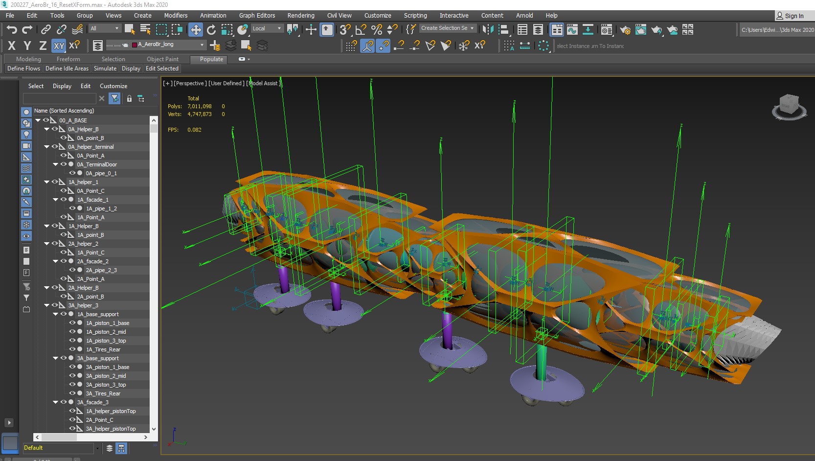 3ds to UE4 - animated skeletal mesh - parts missing - no vertices ...