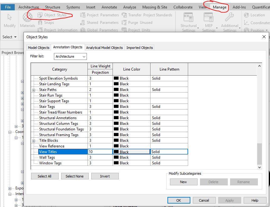 Solved: View Title family - Match lineweights in callout head ...