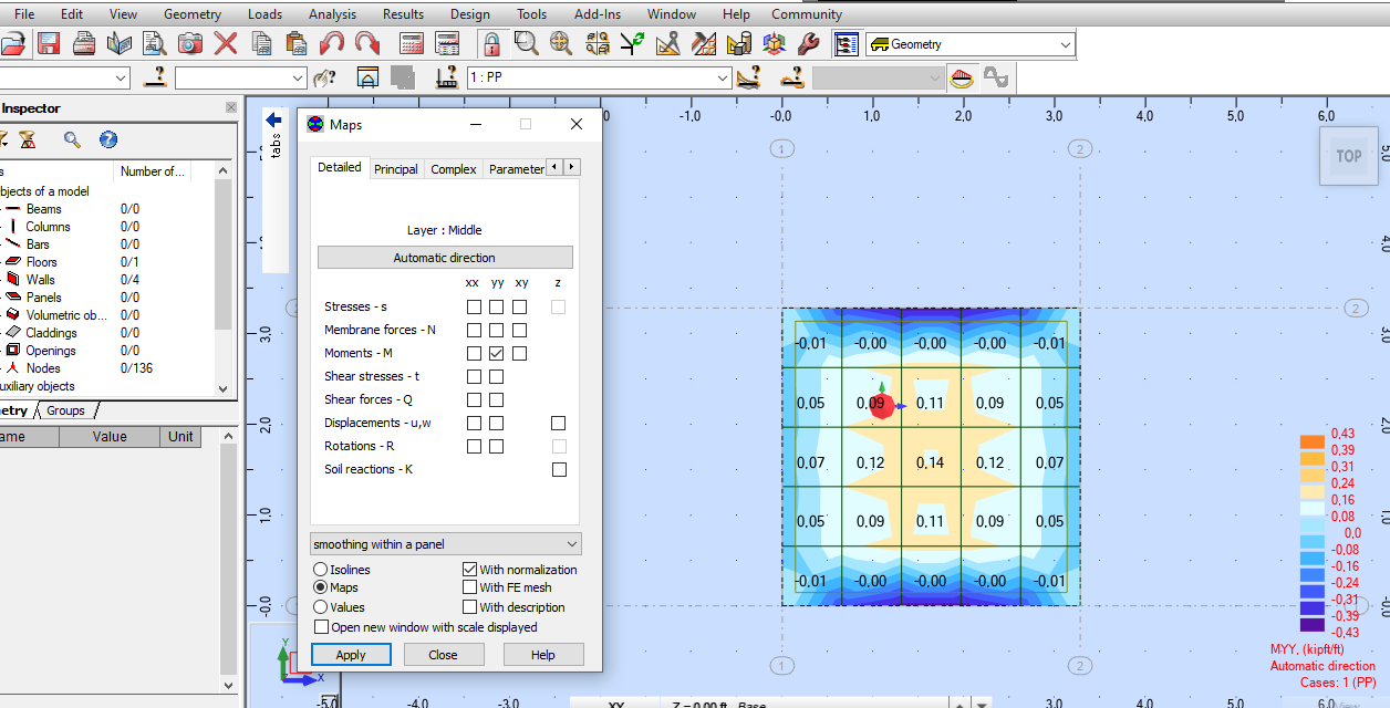 Solved: How to define limits for the results in the maps for shells ...