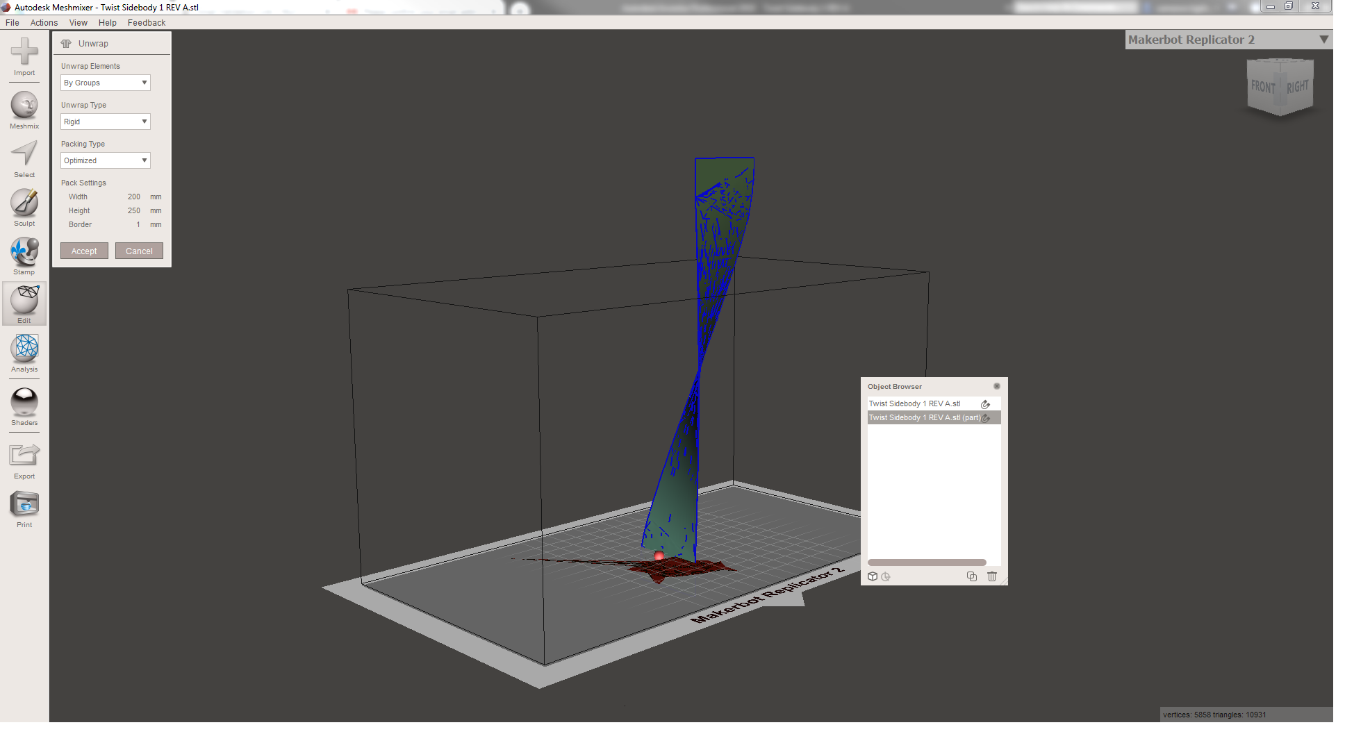 Solved: Flat Pattern A Twisted Part - Autodesk Community