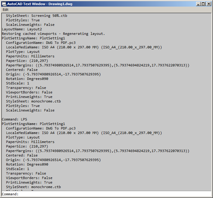 Identify the respective CTB file linked to the autocad drawing file ...
