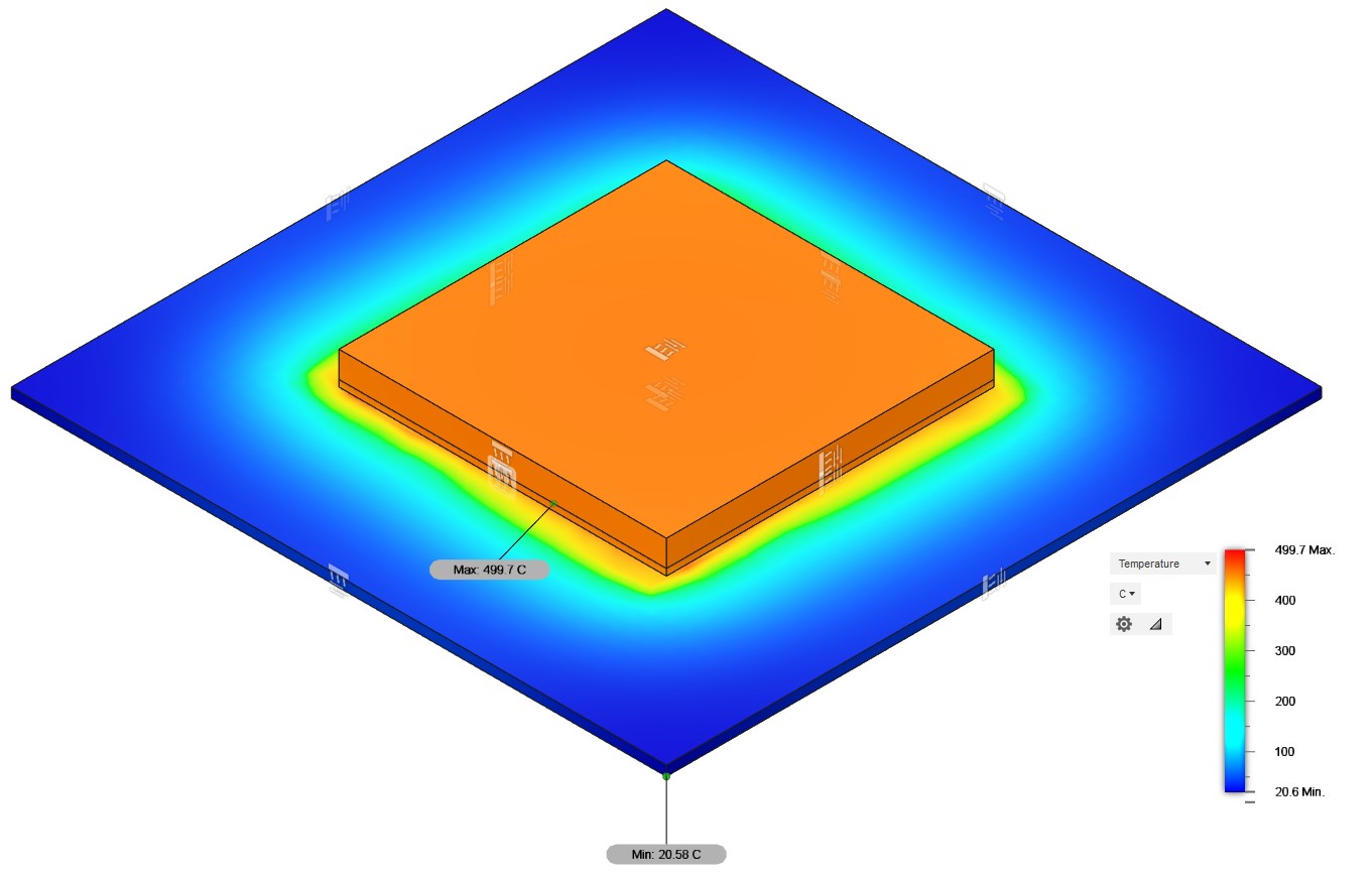 Fusion 360 Simulation - Thermal. Electronics passive cooling in sealed ...