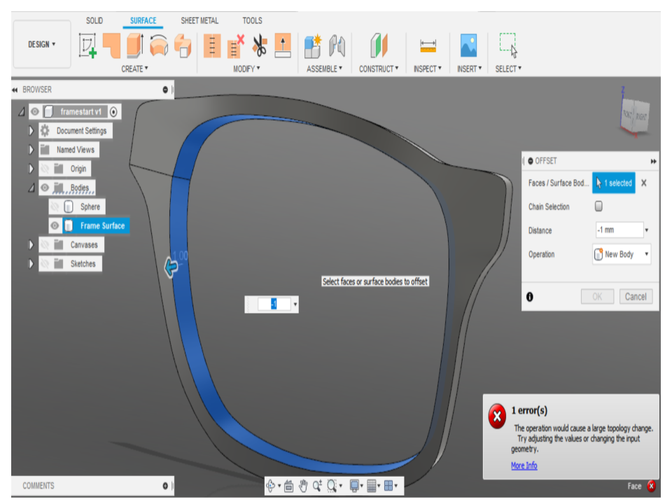 Surface offset error - Autodesk Community