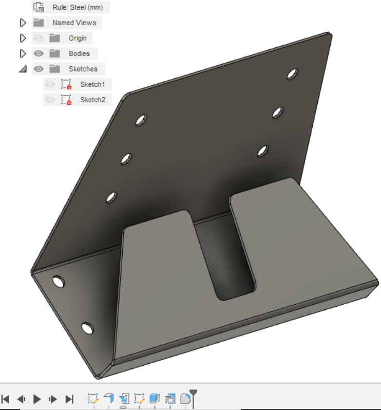 Solved: Best way to model this simple bracket? Beginner question ...
