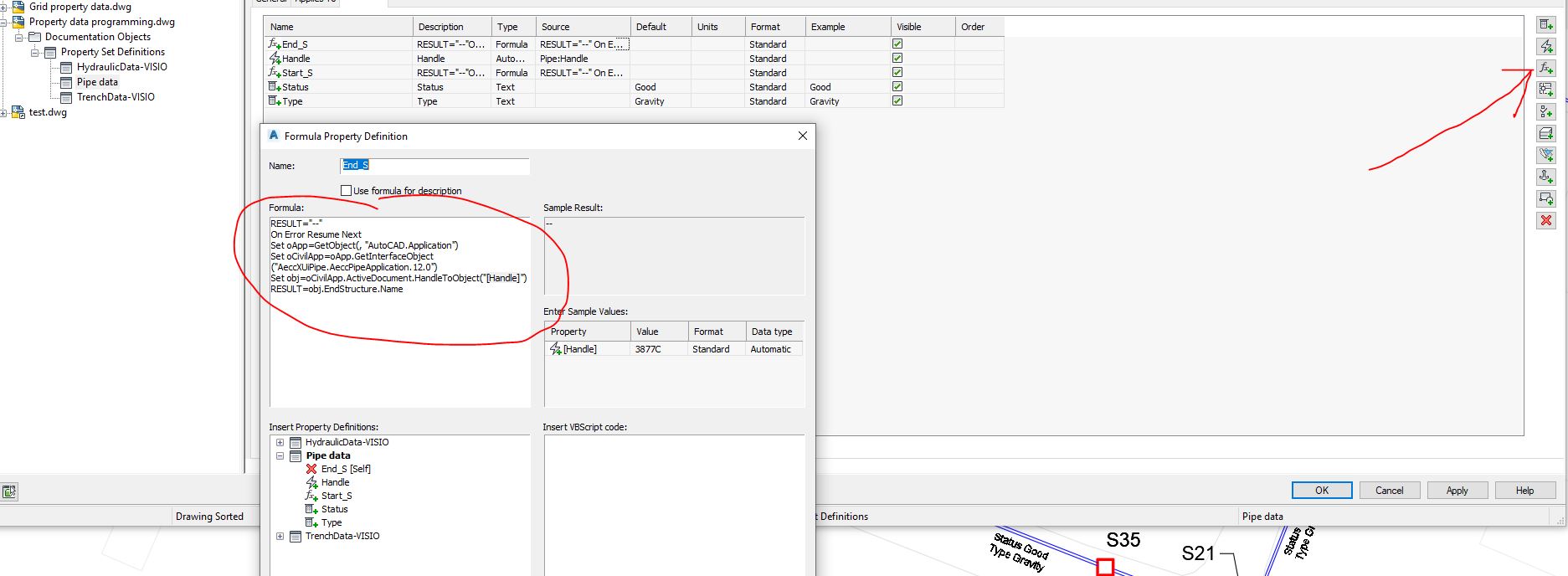 Convert pipes to Autocad solids with property sets information ...
