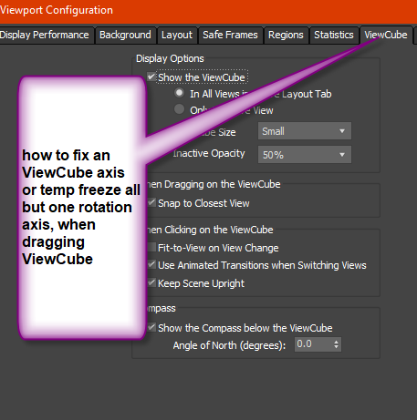 Rotate Viewcube along a single axis? - Autodesk Community