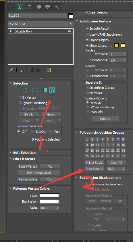 problem with python、editable poly、polygon：Smoothing grouping - Autodesk ...