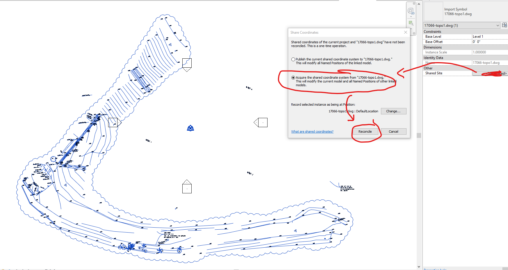 Solved Problem With Insert Link Cad Dwg File With Topography Survey Map Autodesk Community