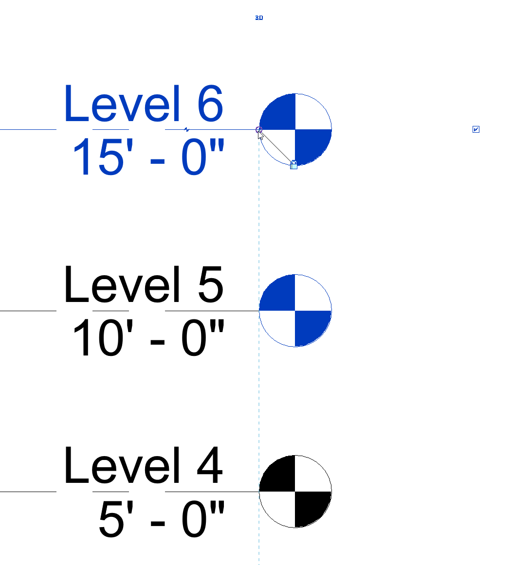 Levels showing alongside building in North and South Elevations ...