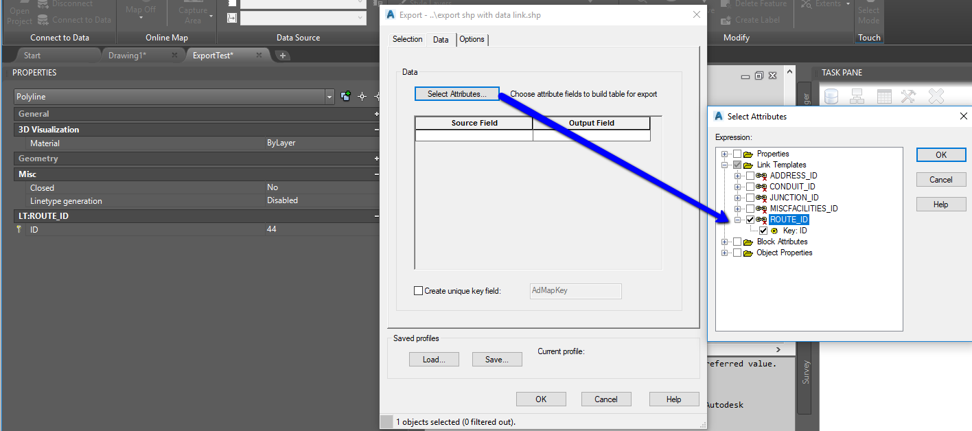 Solved: Mapexport Not Exporting Link Template Data - Autodesk Community
