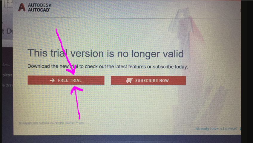 Autocad trial not valid - Autodesk Community