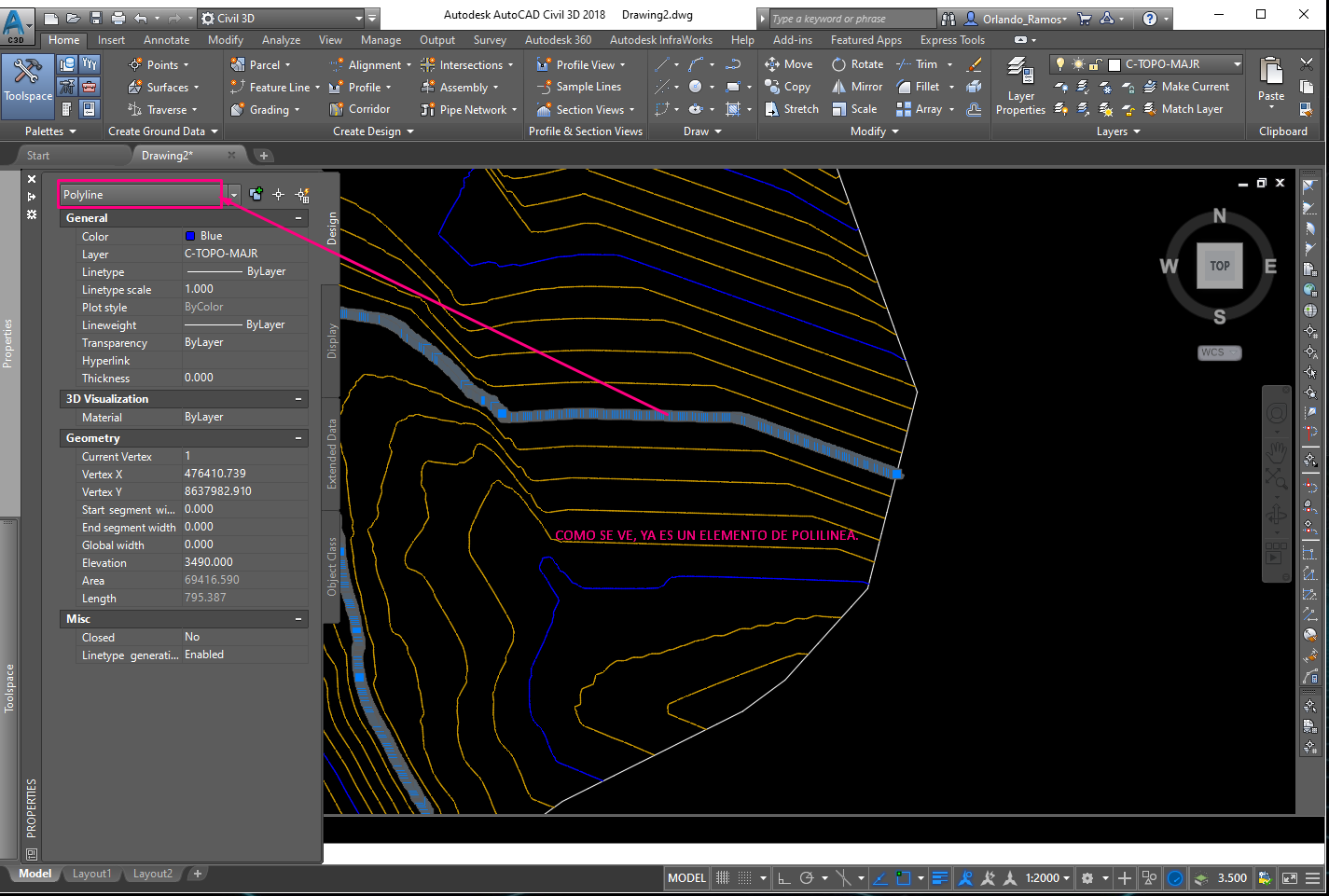 Solved: Creating Points with Along Line/Curve Measuring Inter Point Spacing Horizontally ...