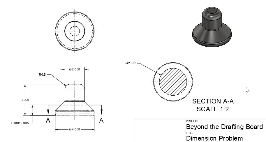 Solved: Drawing dimensioning issue - Autodesk Community