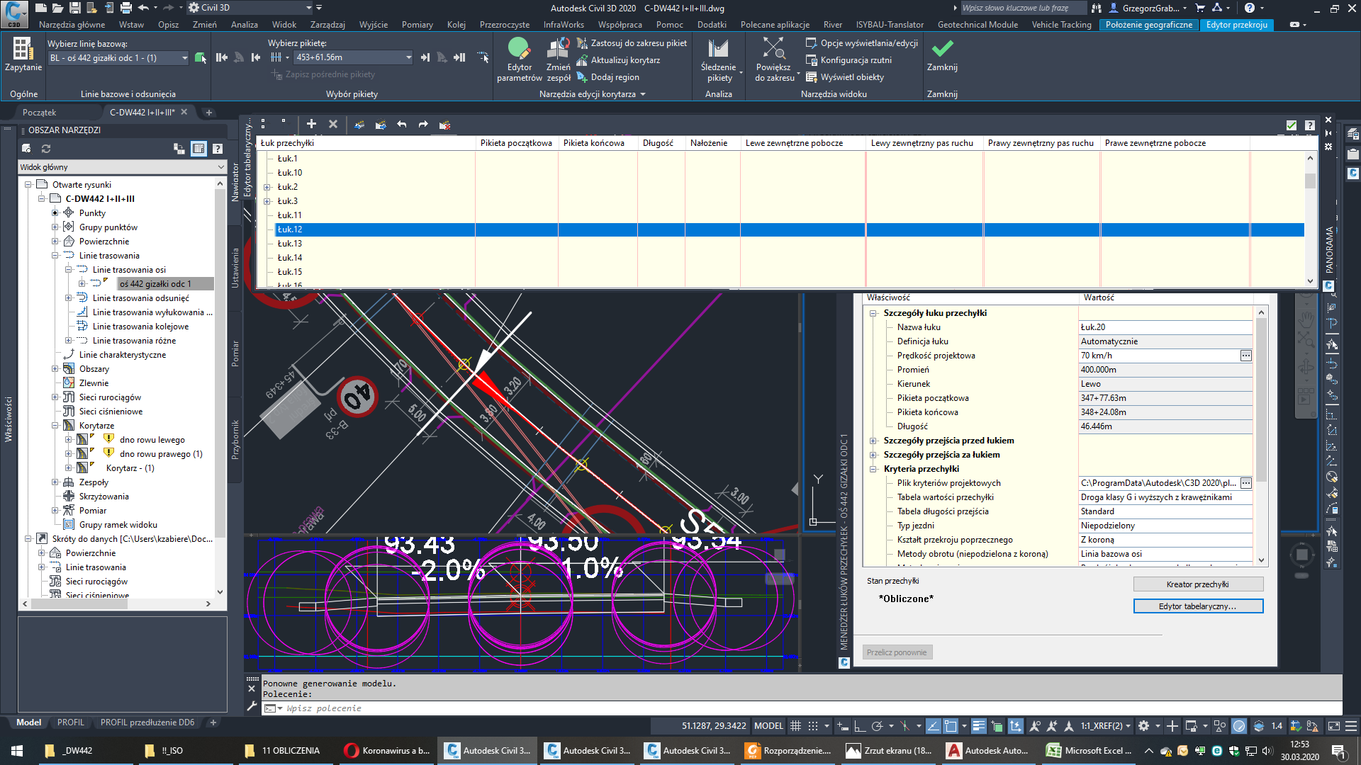 Problem with Superelevation on curve - Autodesk Community