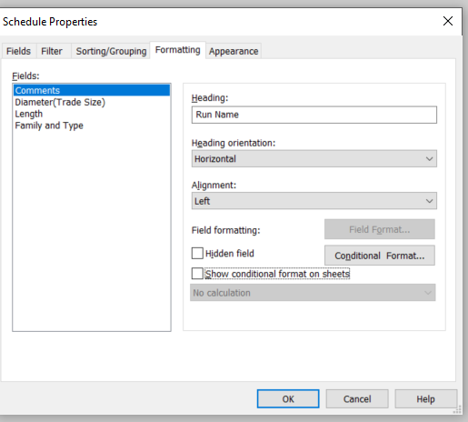 Revit Conduit Run Schedule Not Including all Runs - Autodesk Community