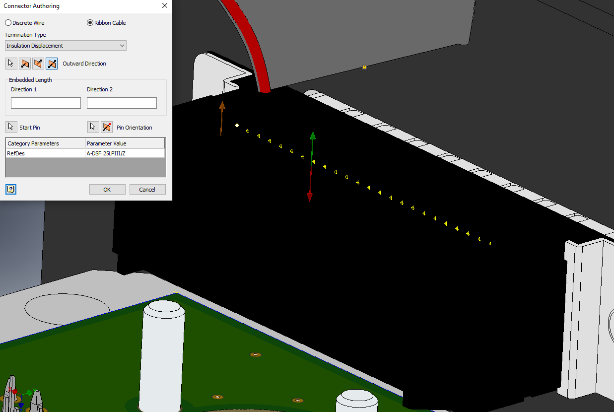 Ribbon cable not lining up with end connector - Autodesk Community