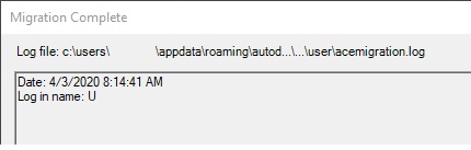 Migration Utility issue - Autodesk Community
