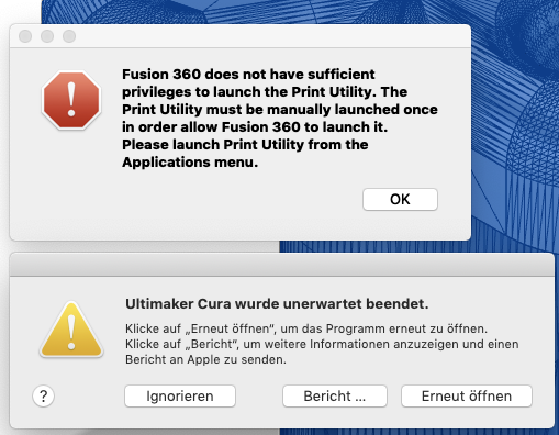 Can not start Cura from Fusion 360 (Mac) - Autodesk Community