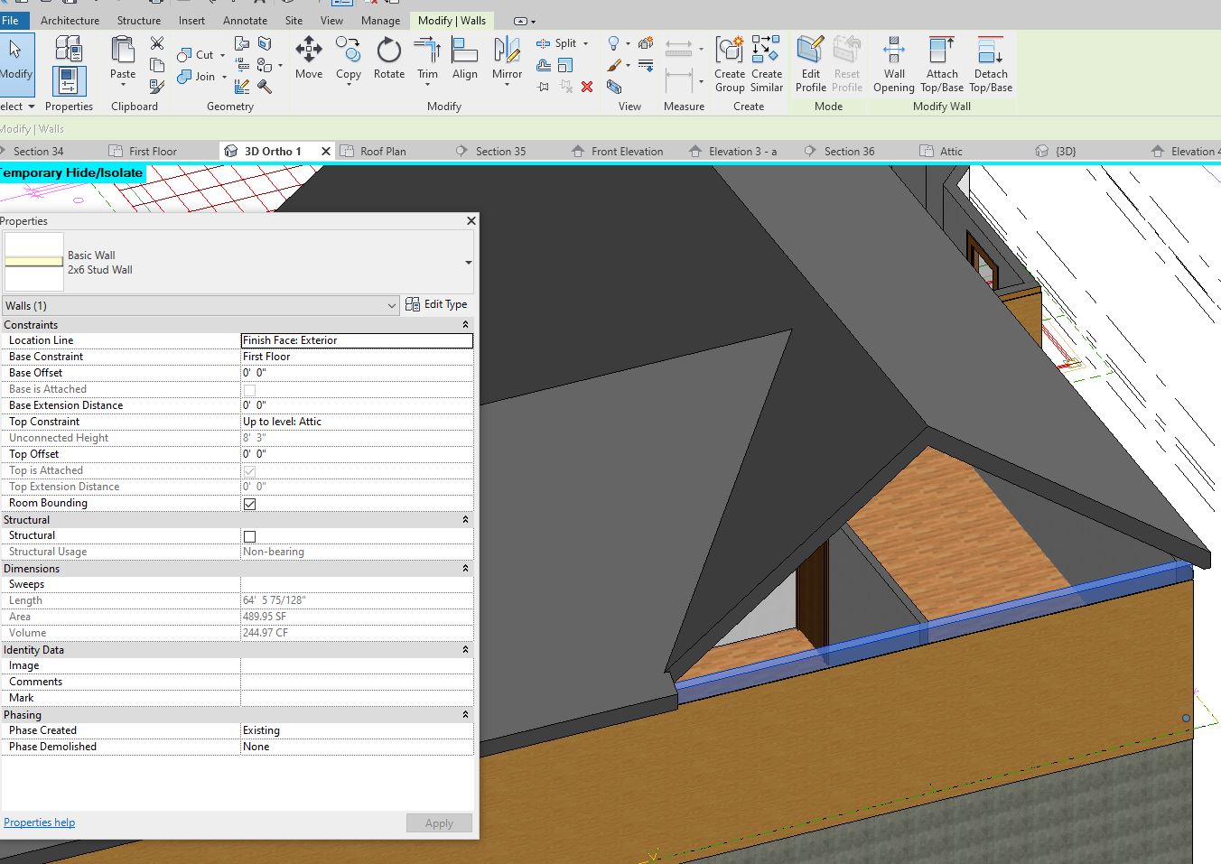 Why ont wall attach to roof? - Autodesk Community