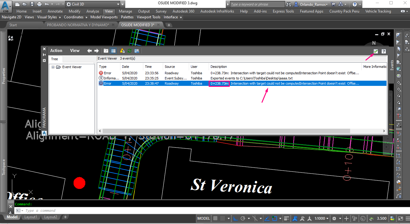Solved: CORRIDOR WARNING MESSAGE - Autodesk Community