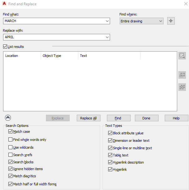 Solved: Find command - change Mtext keep format of evenly distribute - Autodesk Community
