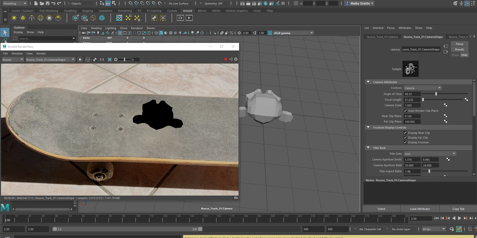Solved: Image plane doesn't appear in assign camera tracked - Autodesk Community