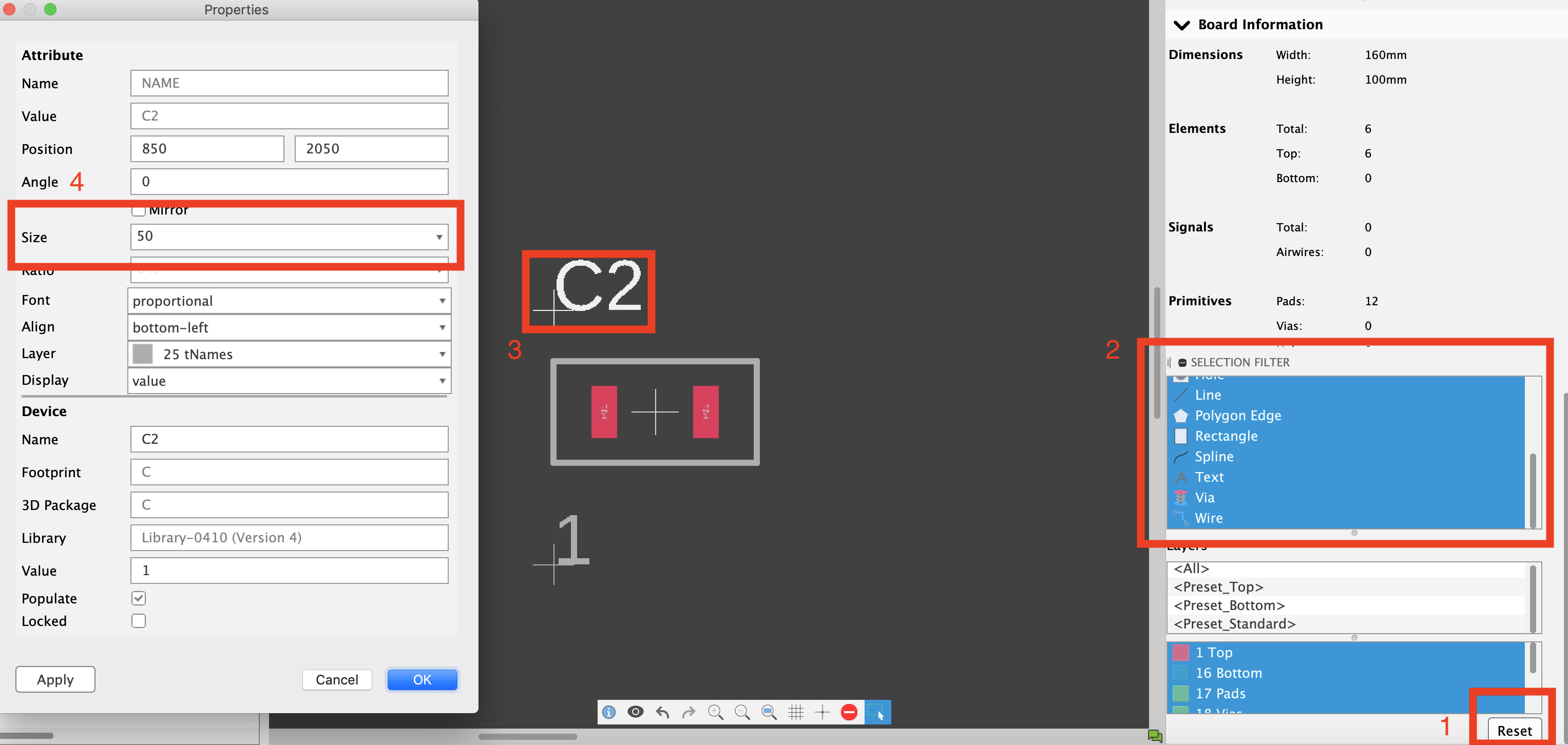 Solved: Need help changing the font size to the value and name of a ...
