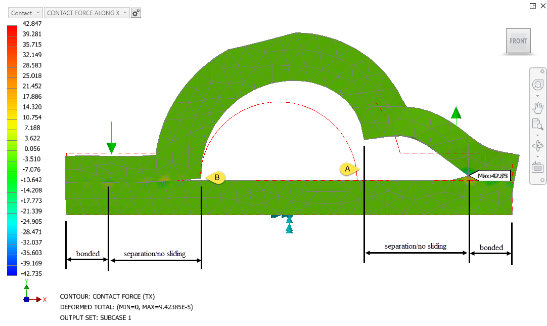 No displacement when using seperation contact - Autodesk Community