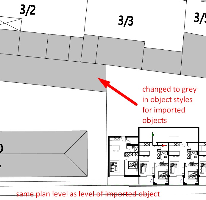 Object styles for imported cad plans only affect level on which plan is ...
