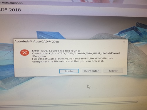 Solucionado: ERROR FATAL AUTOCAD - Autodesk Community