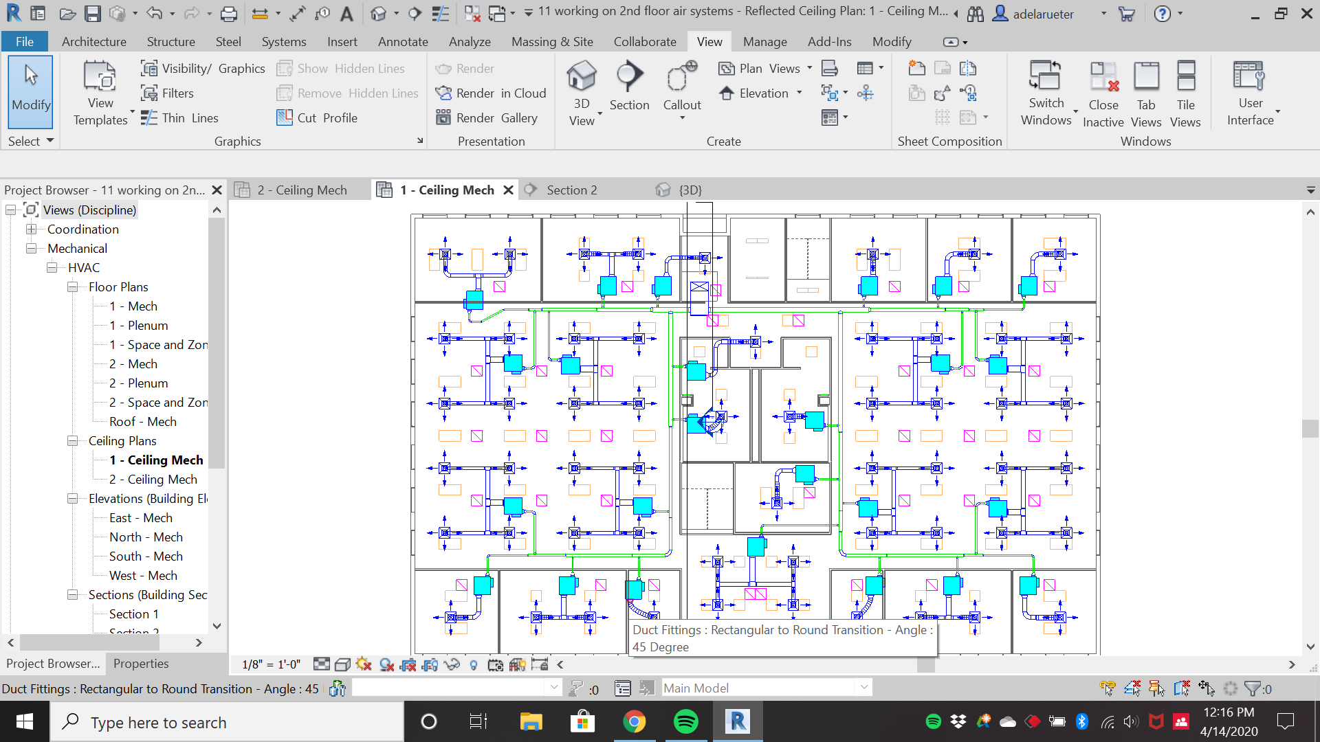 Solved: See mechanical systems by level in 3D view? - Autodesk Community