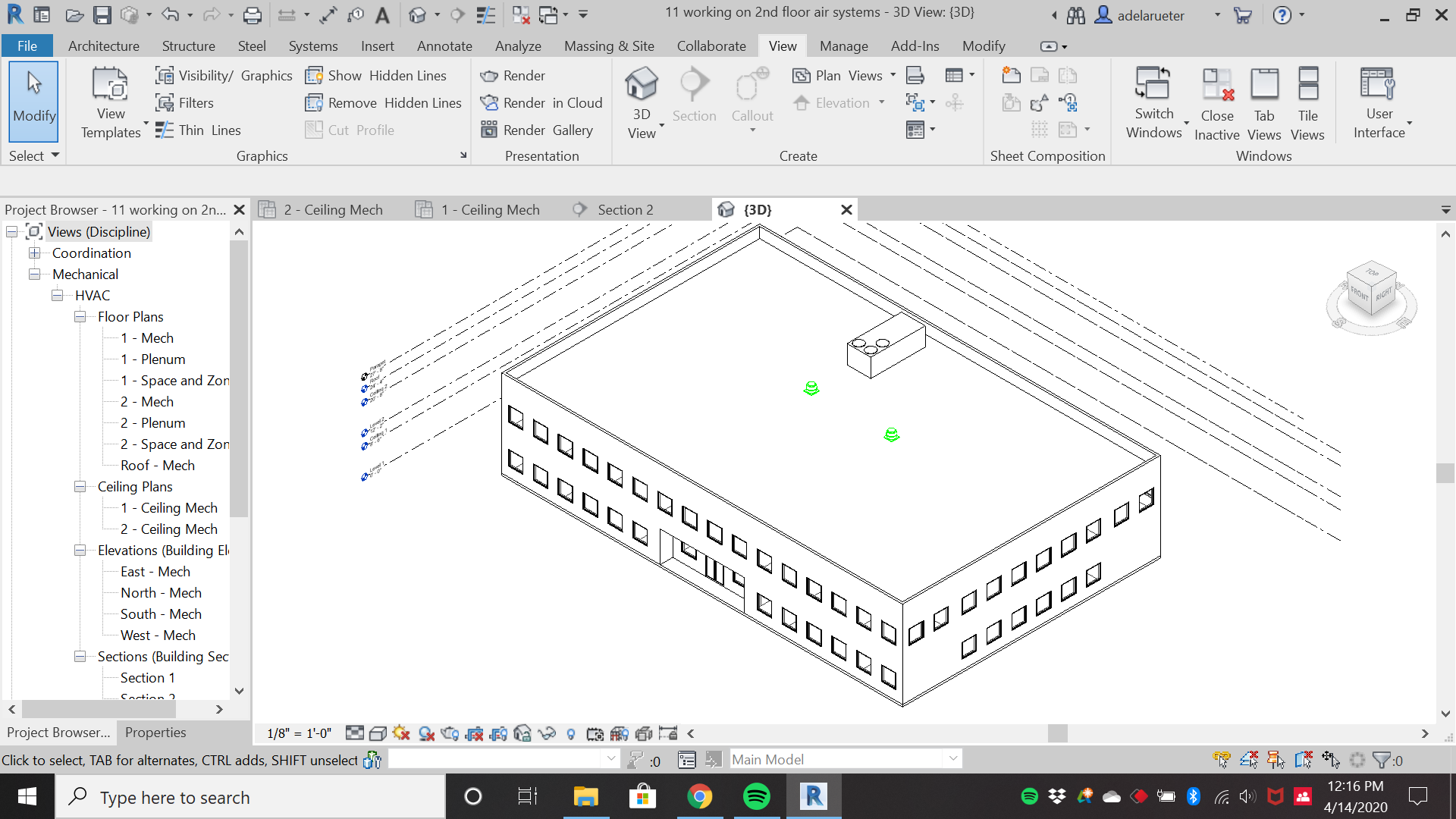 Solved: See mechanical systems by level in 3D view? - Autodesk Community