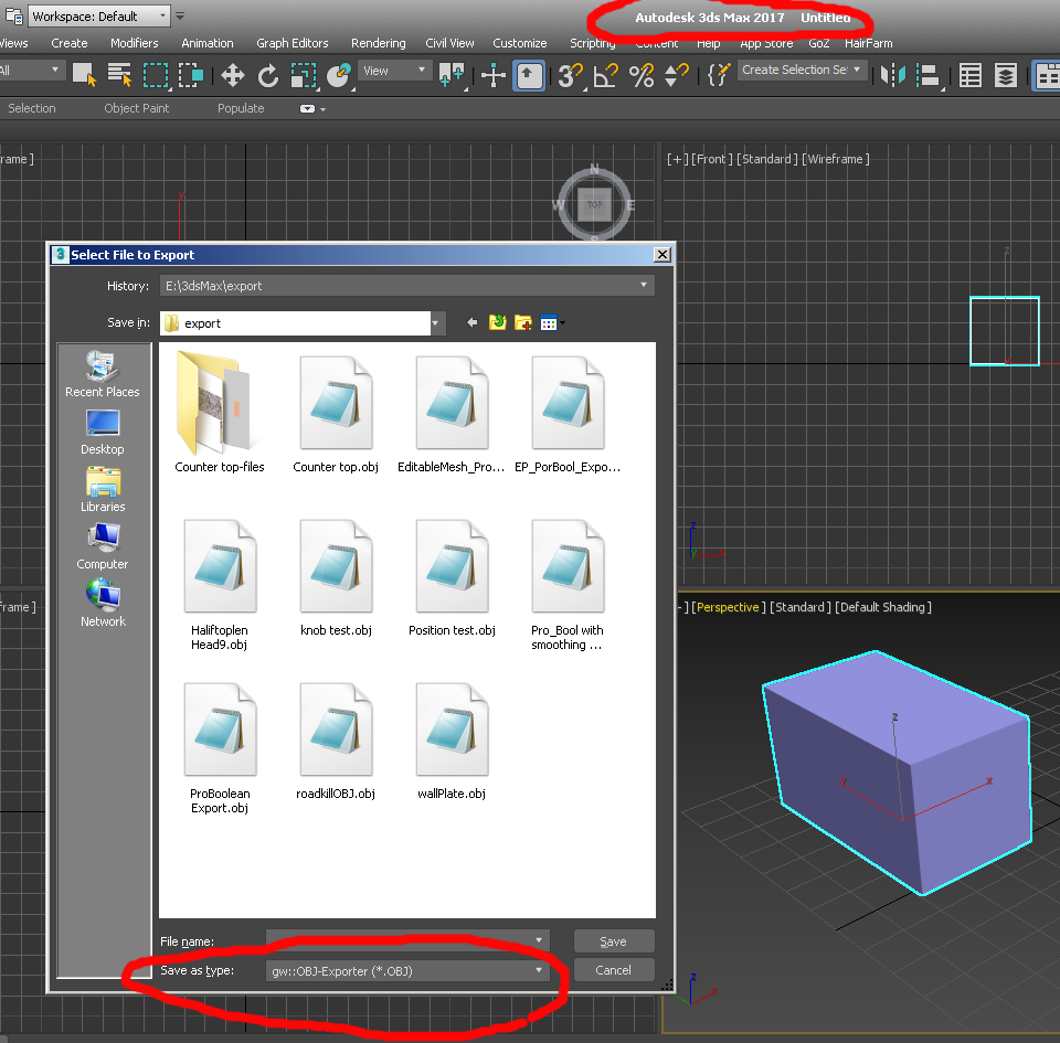 Solved: 3dsMax exporting file as .OBJ doesn't work - Autodesk Community